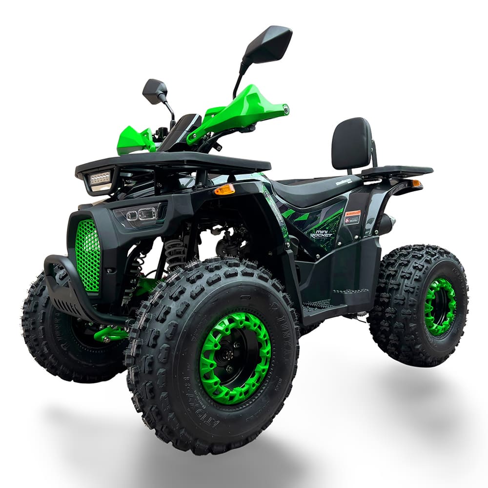 Atv 125cc Mini Rocket Hunter II 8" semi-automat 4T benzina verde ...